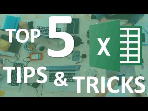TOP 5 EXCEL TIPS & TRICKS Excel 2020 Tutorial - purshoLOGY