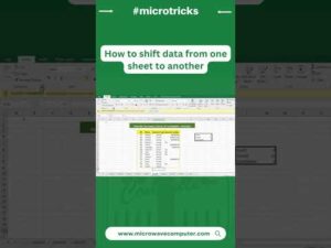 🔥How to shift data from one sheet to another Excel tricks and tips # ...