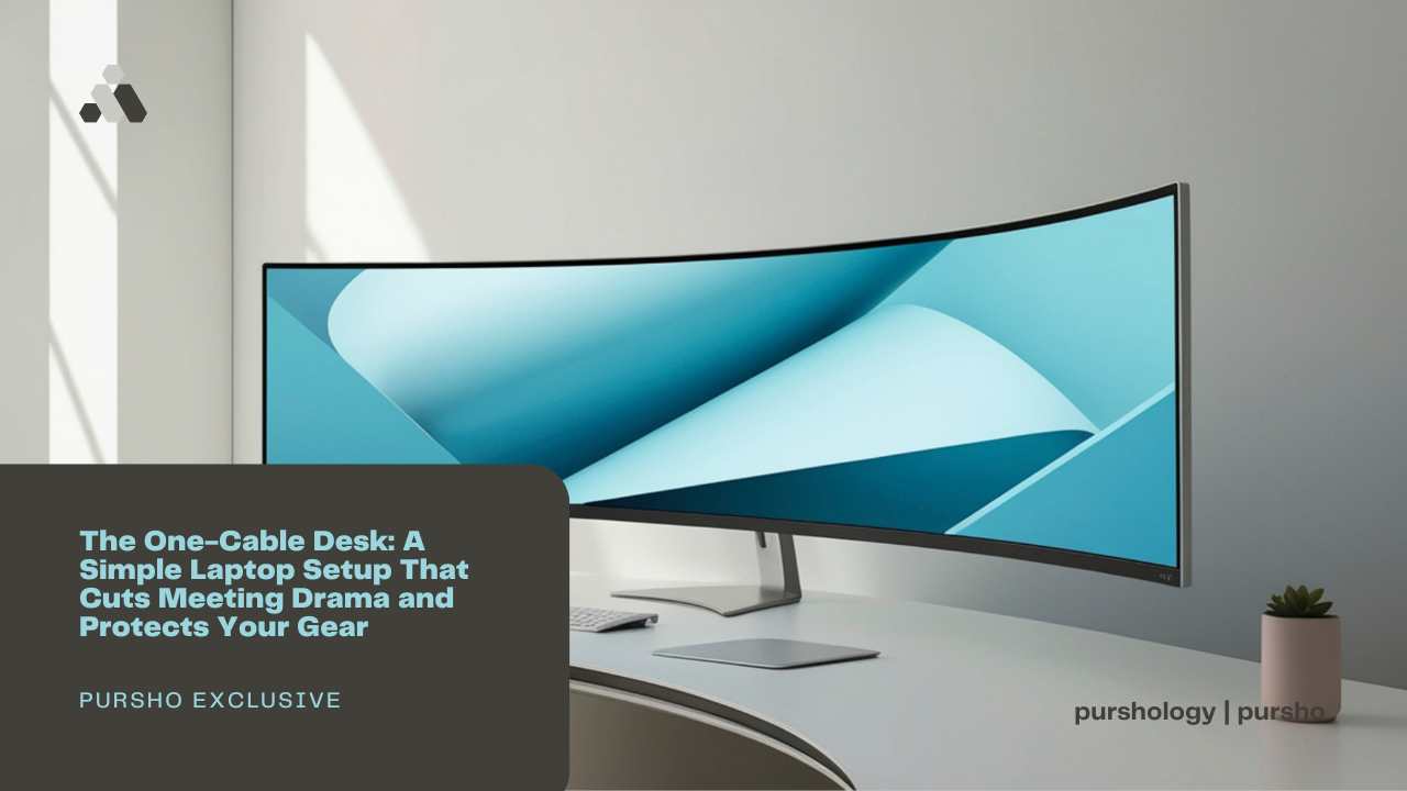 The One-Cable Desk: A Simple Laptop Setup That Cuts Meeting Drama and ...
