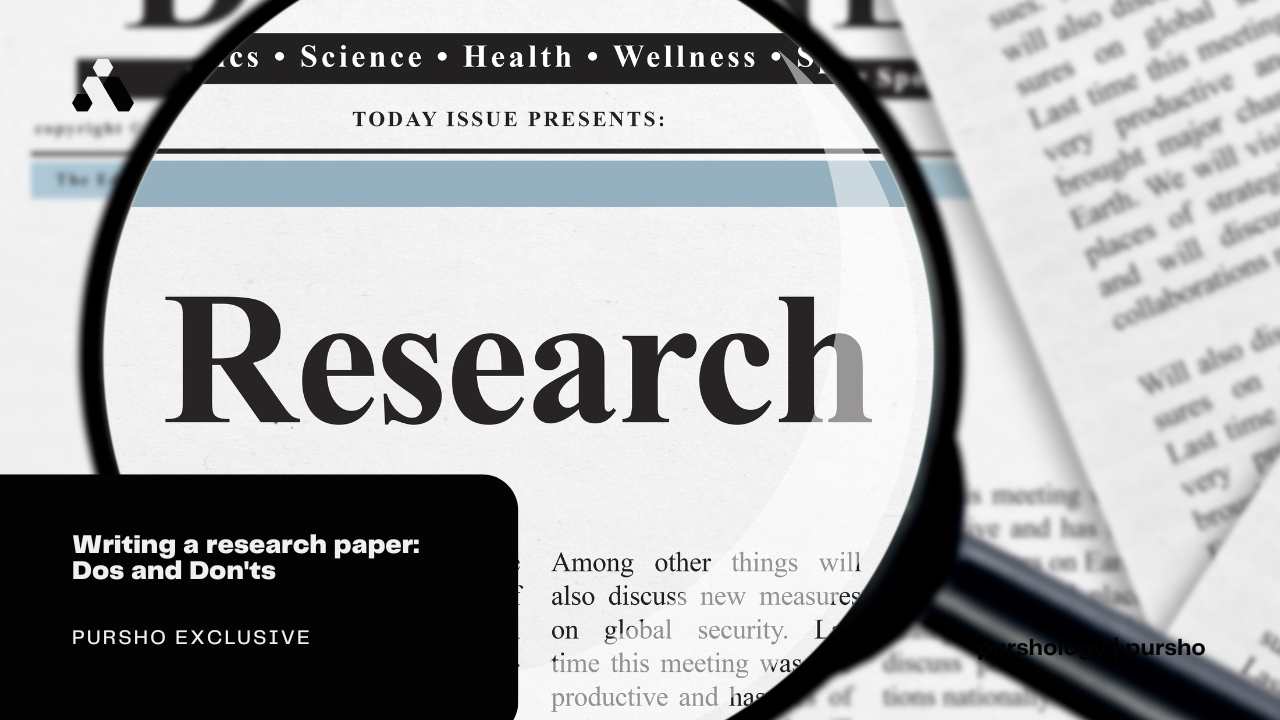 Do's and Don’ts for Writing a Research Paper